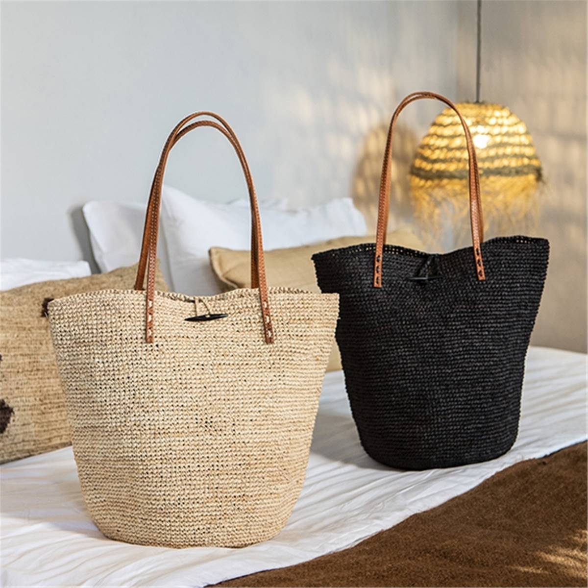 Ilana - Sac en crochet raphia - L'Atelier du crochet