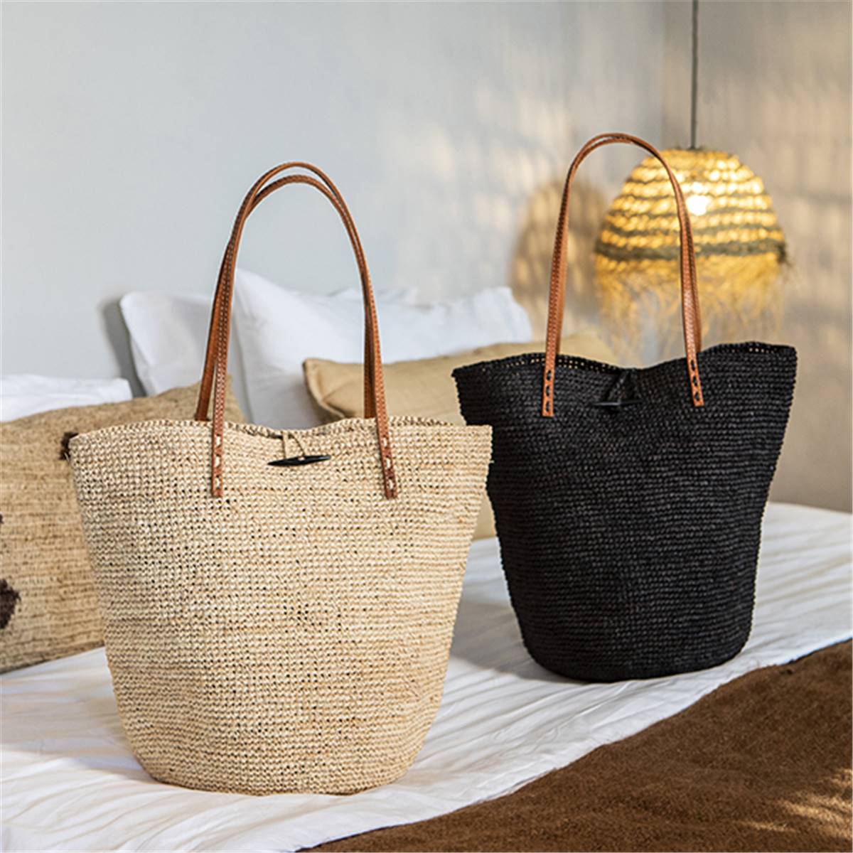 Ilana - Sac en crochet raphia - L'Atelier du crochet